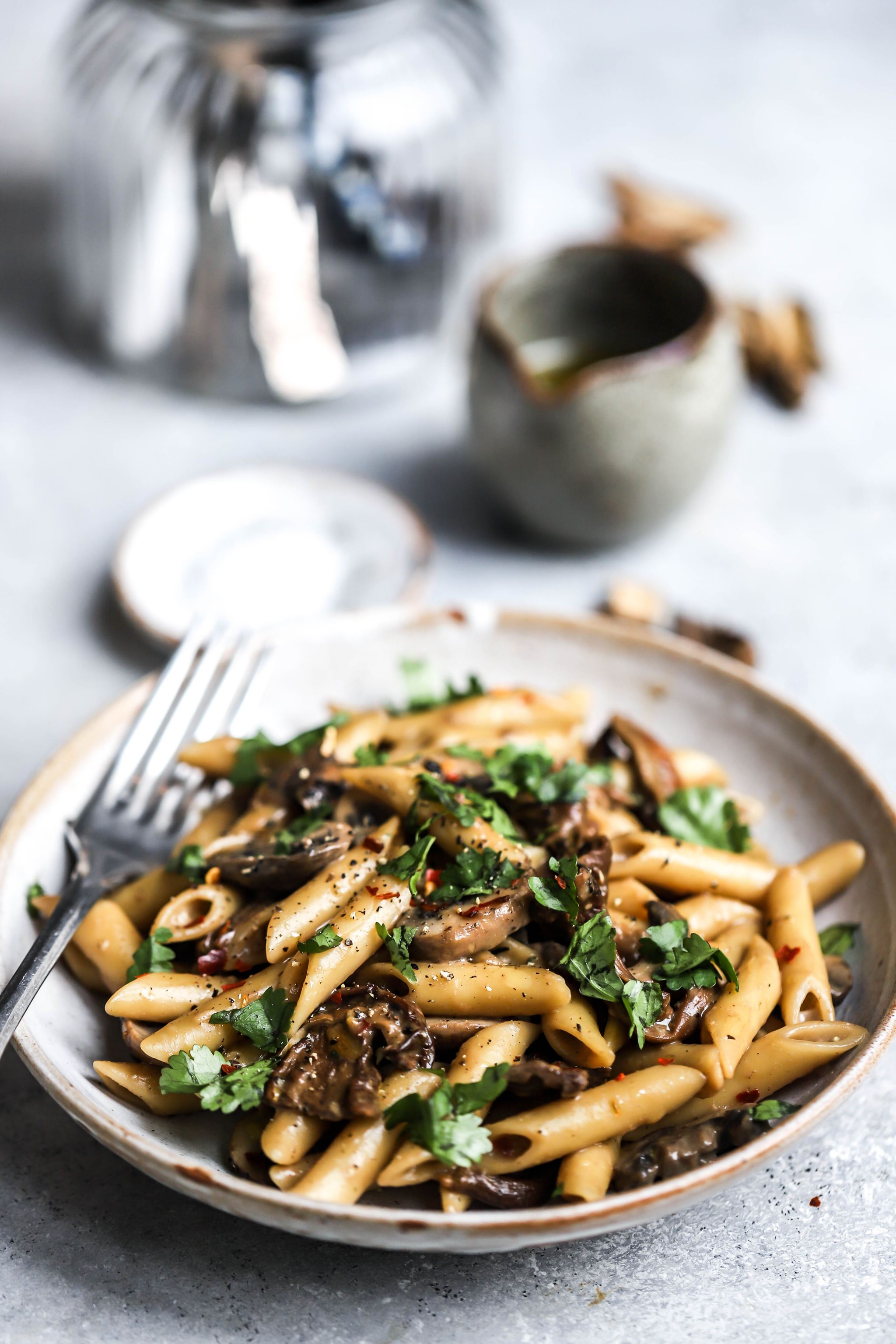 One Pan Porcini Mushroom Pasta