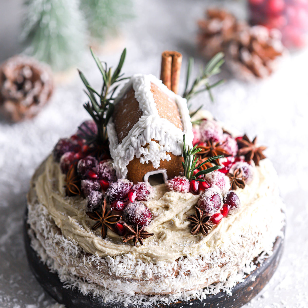 Gingerbread House Cake - Charley's Health