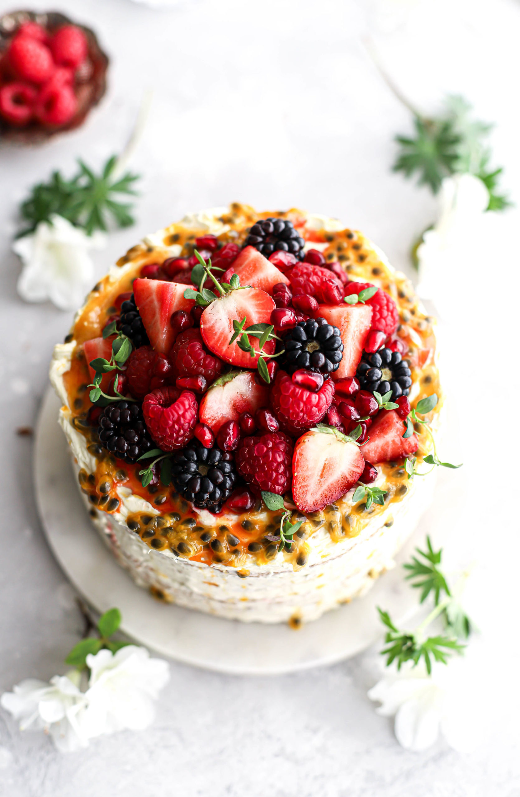 Vegan Coconut & Passion Cake
